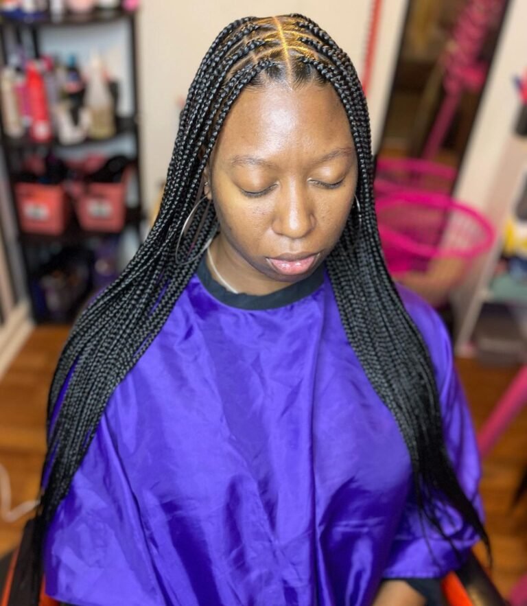 20 Medium Knotless Braids – Forever Braids